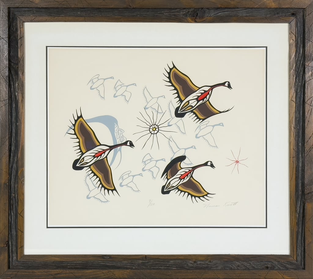 Untitled (Geese in Flight) by Norman Knott | Mayberry Fine Art