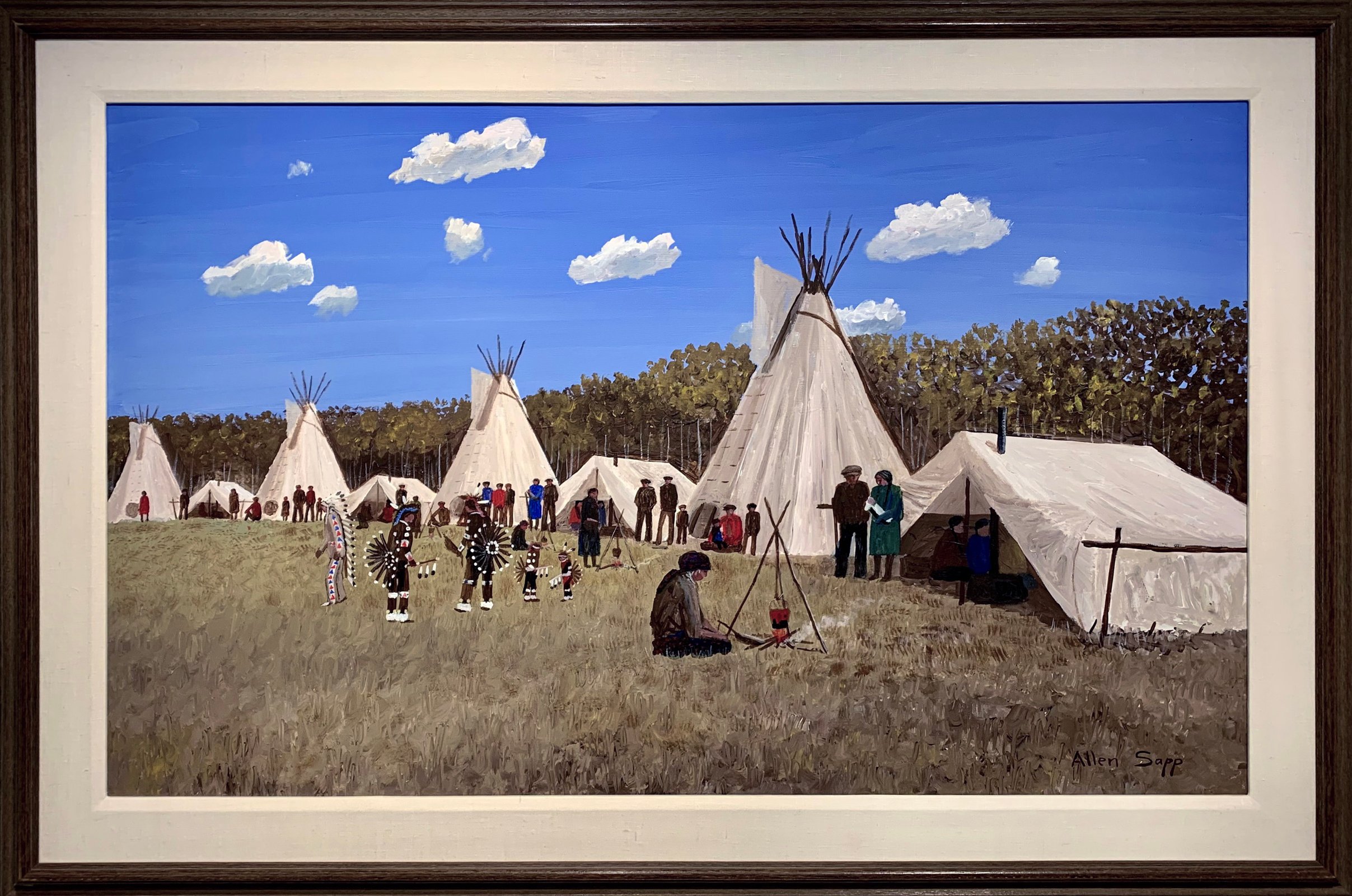 At the Pow-Wow by Allen Sapp | Mayberry Fine Art